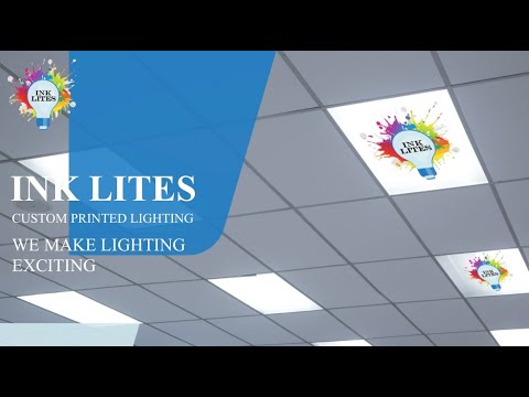 Ceiling Light Custom Printed INK LITE Commercial Grade LED Light – Ink ...